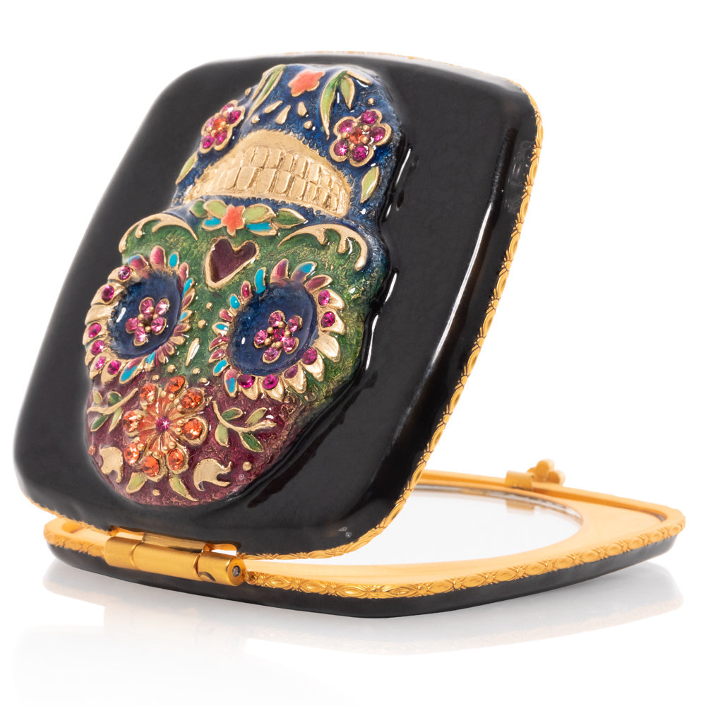Jay Strongwater Skull Compact | Wayfair