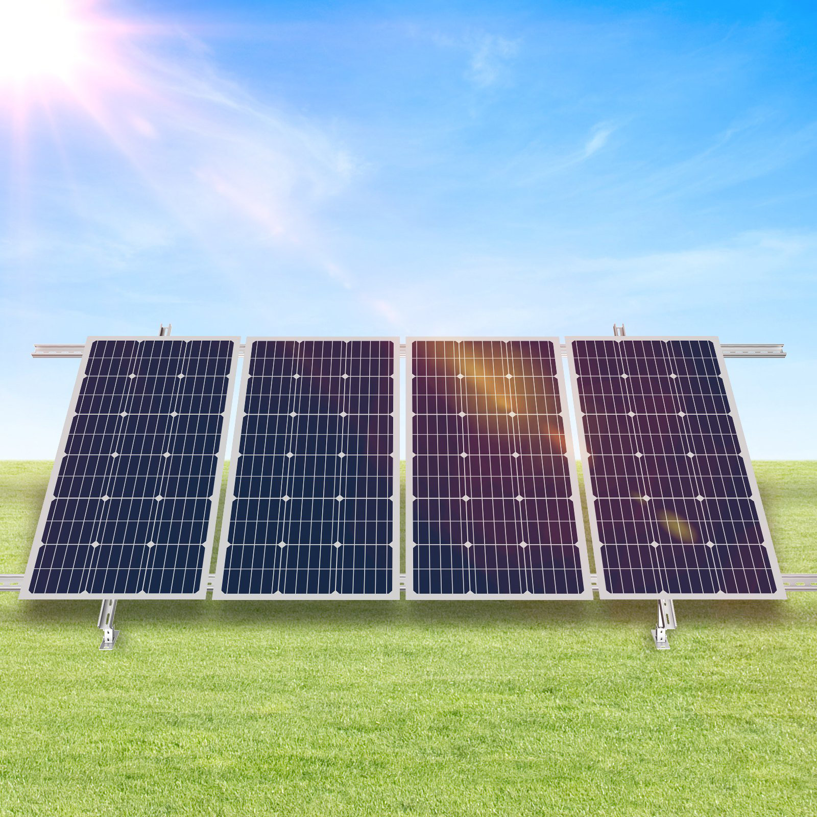 Arlmont & Co. 50-Inch Solar Panel Mounting Brackets, 0 To 90 ...