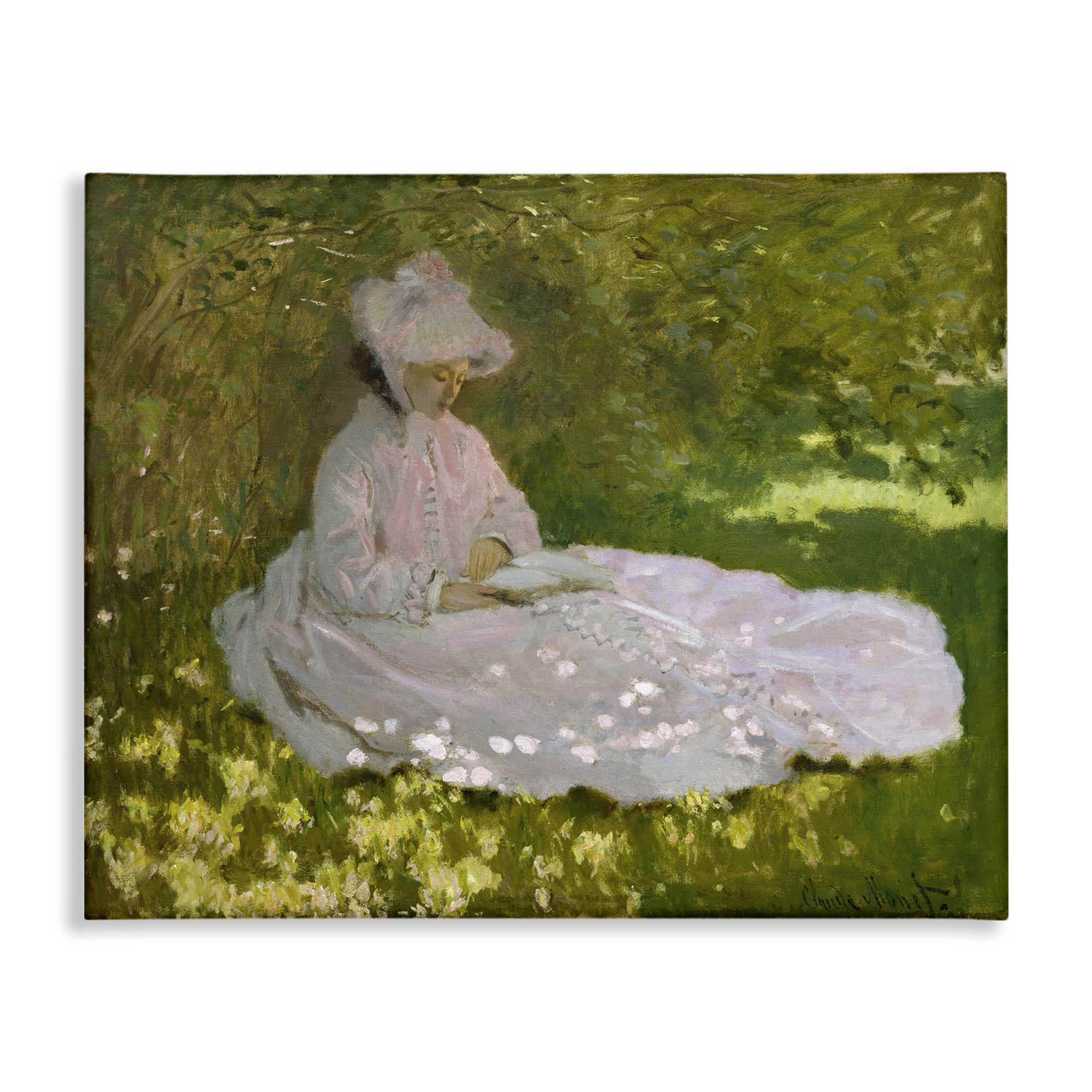 Vault W Artwork Classical Monet Springtime Portrait Canvas Wall Art by ...