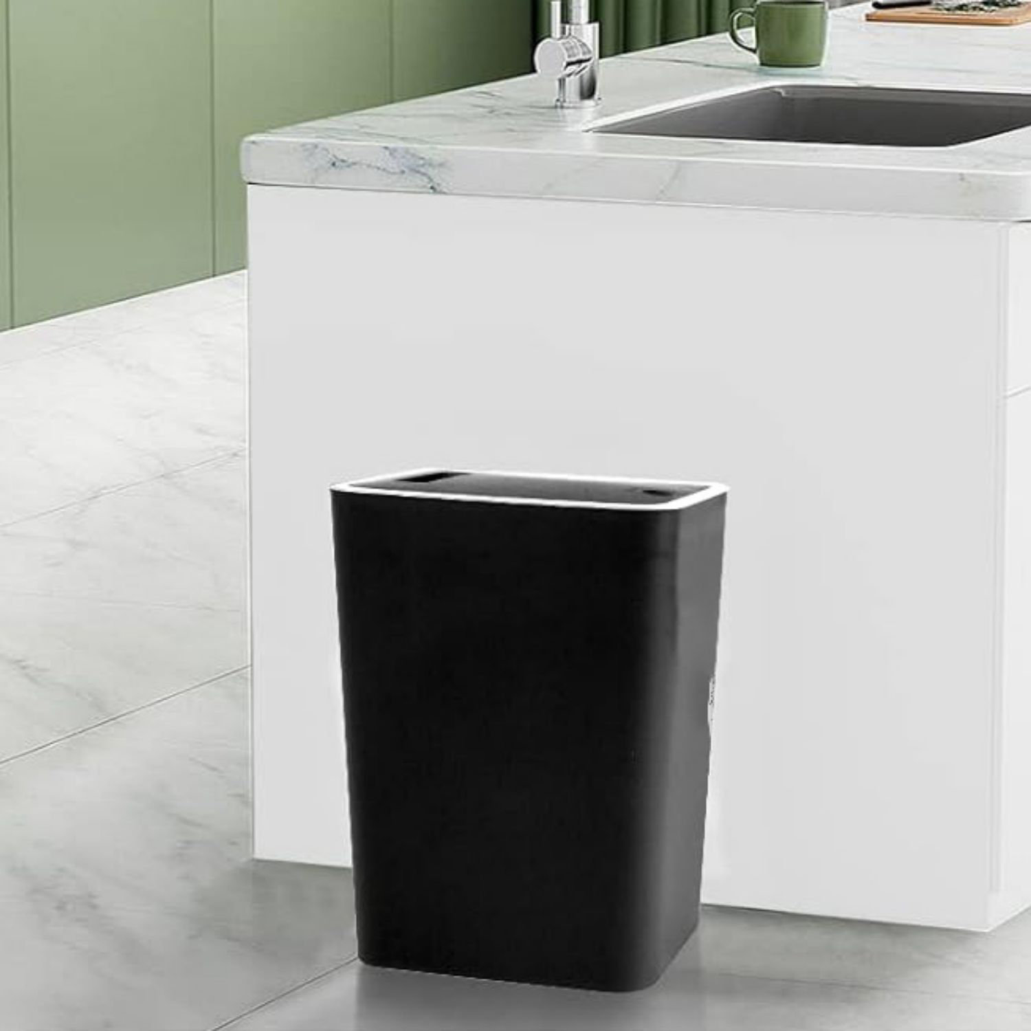 Ameriwood Plastic Touch Top Trash Can - 4 Gallons | Wayfair