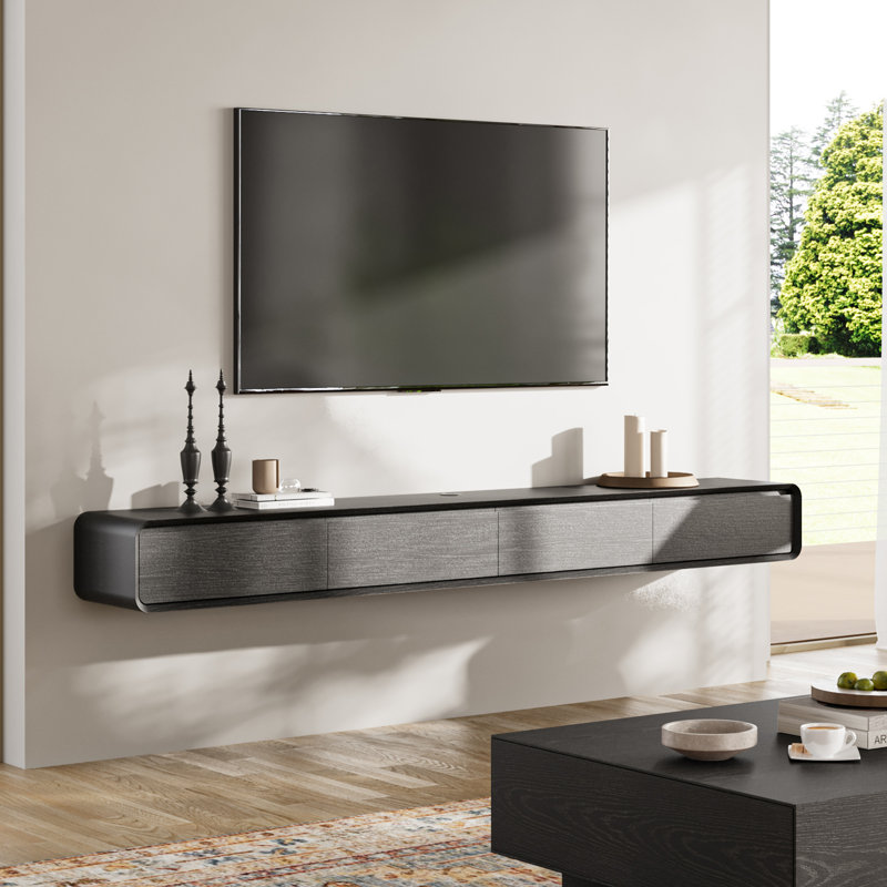 Hokku Designs Randalstown Floating TV Stand, Entertainment Center with ...