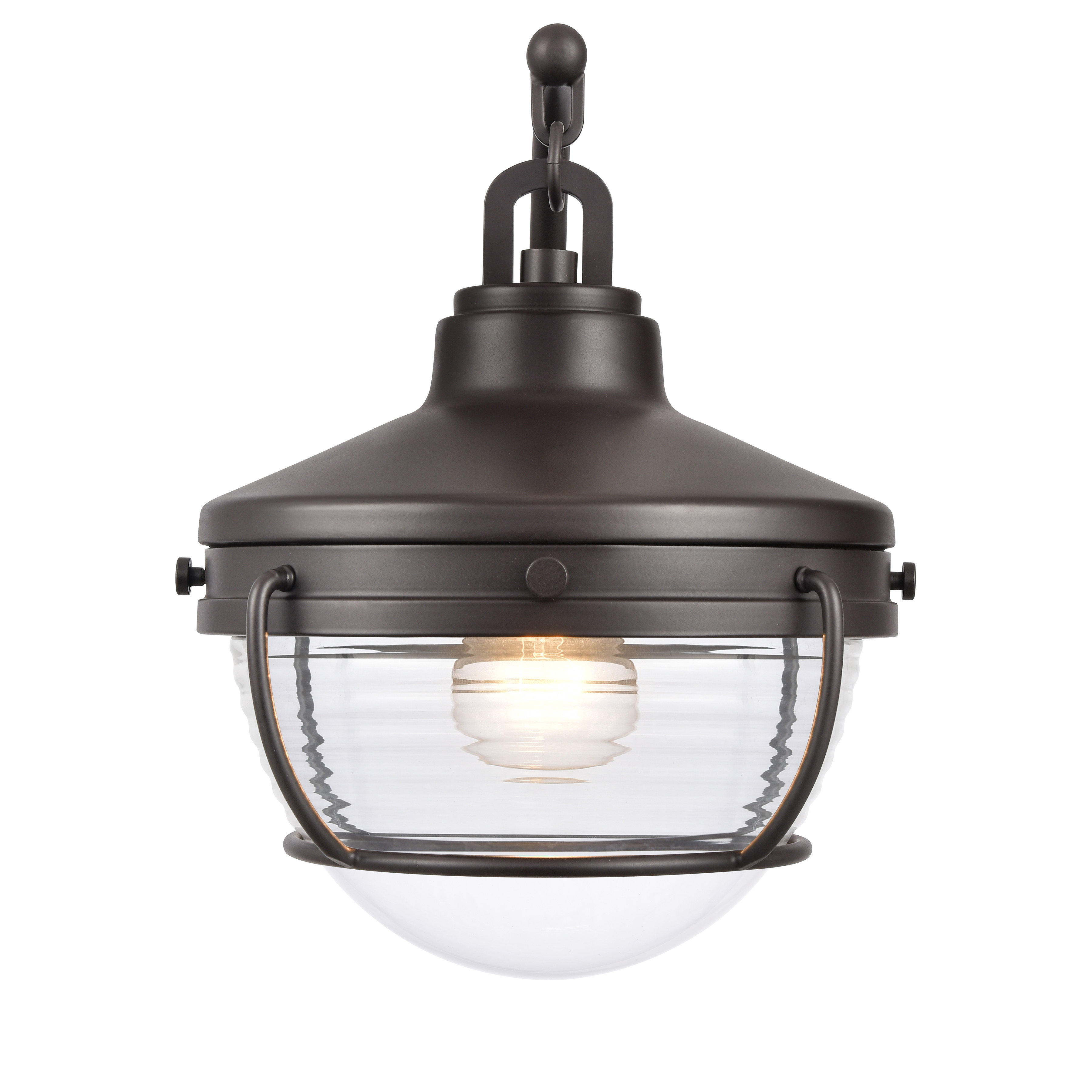 Charlton Home® Ginel 12'' High 1-Light Outdoor Post Light - Oil Rubbed ...