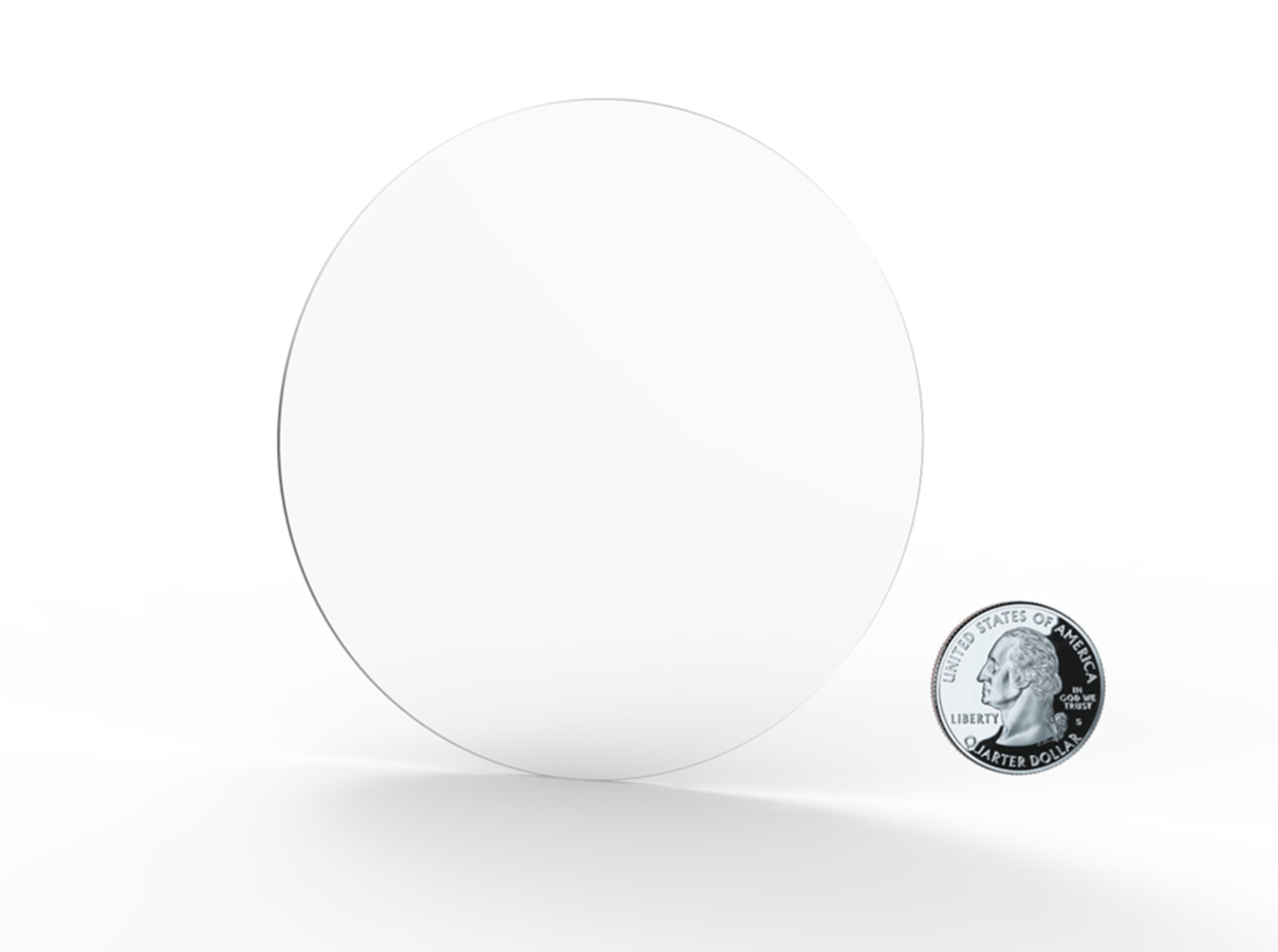 Prep & Savour 6" Clear Acrylic Plexiglass Lucite Circle Round Disc, 1/8 ...