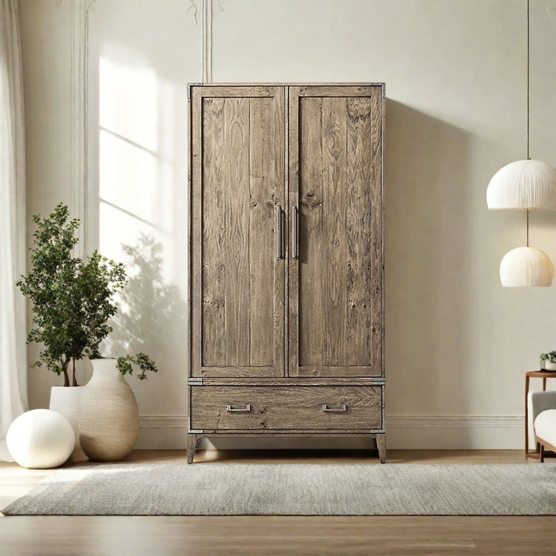 Parttlion American country style bookcase storage cabinet | Wayfair