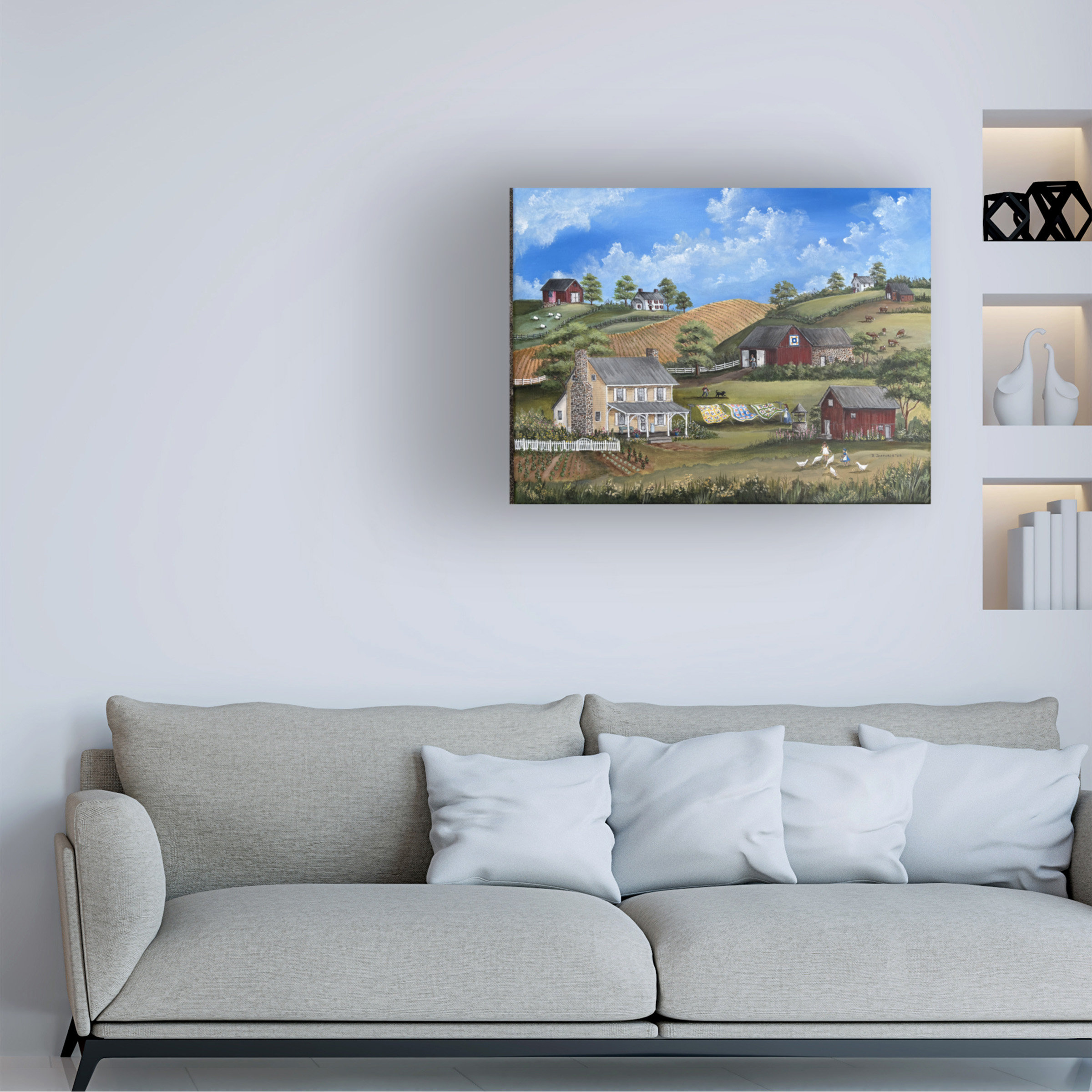 Ophelia & Co. Wrapped Canvas Wall Art - Barbara Jeffords 'Quilts' Wall ...