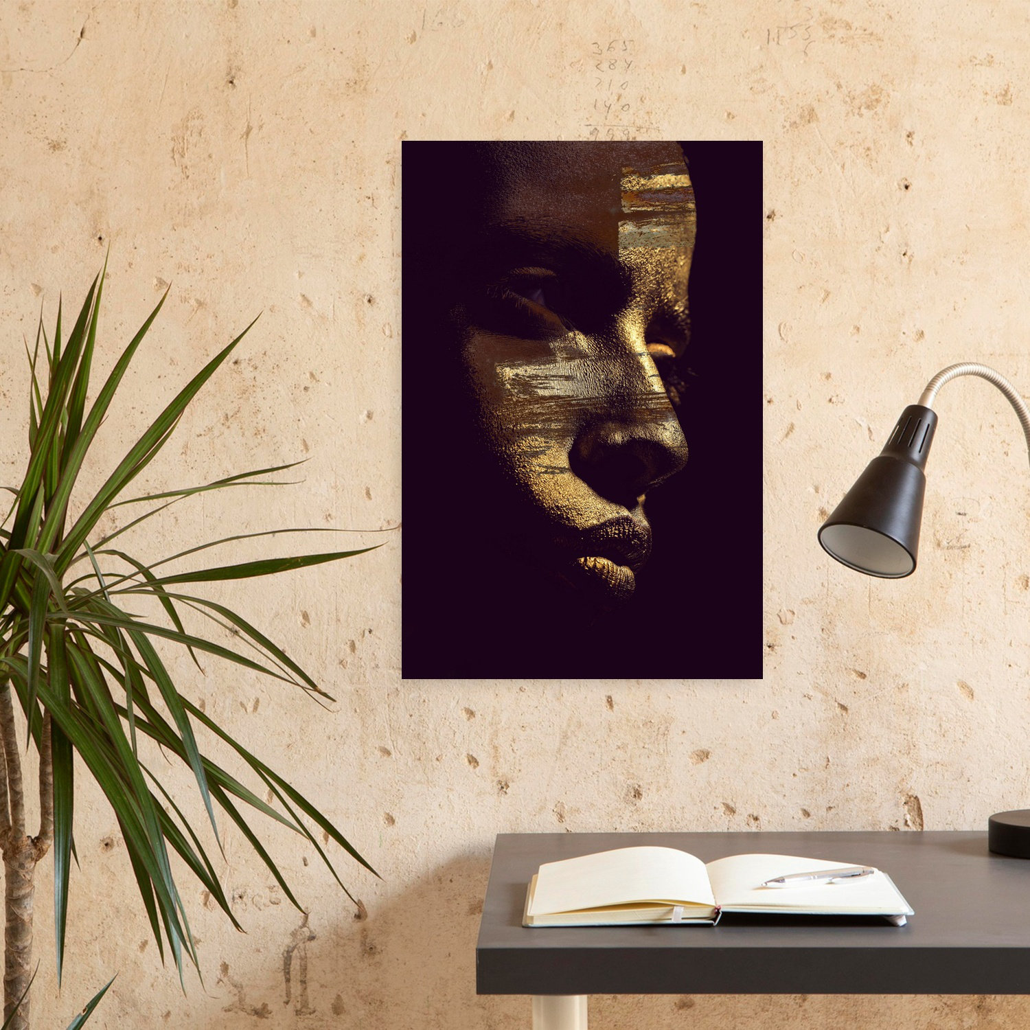 Ivy Bronx Gold Vision Abstract Contemporary Urban Architecture Art ...