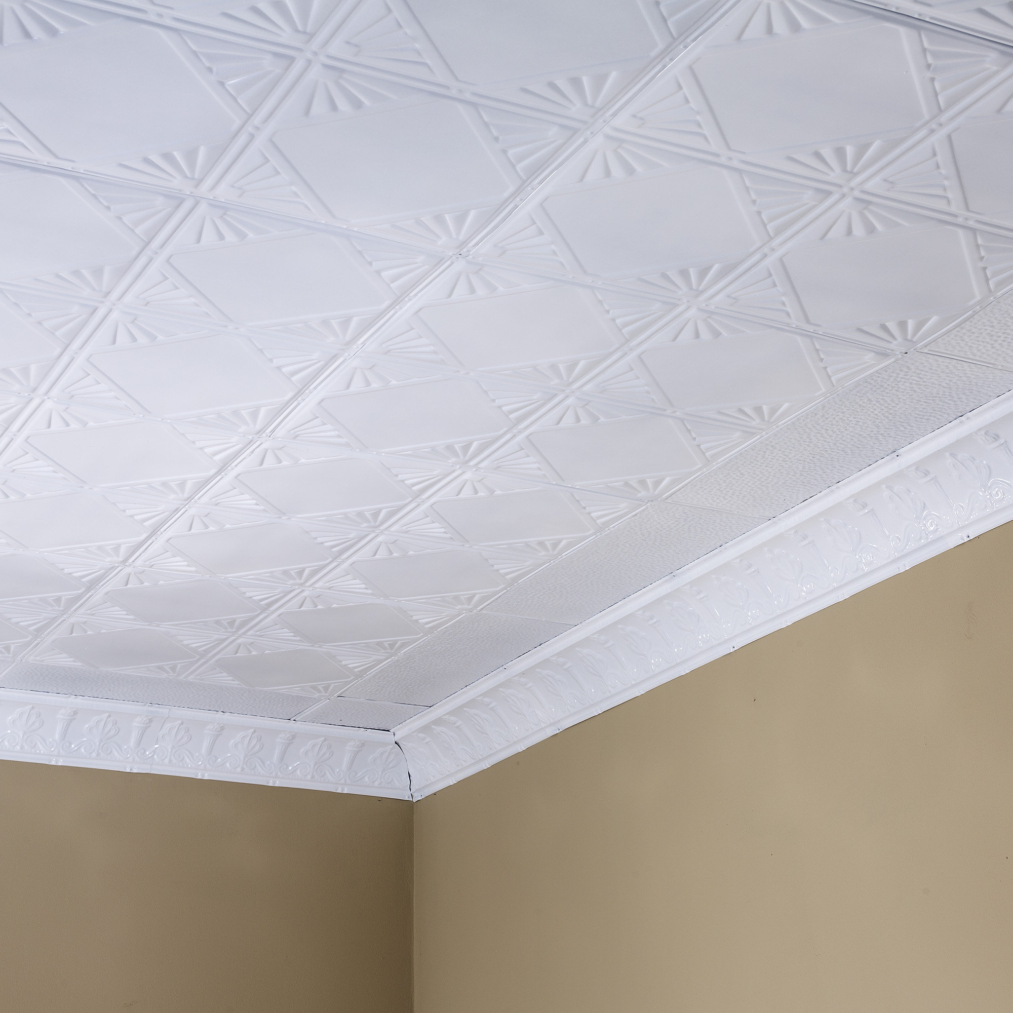 GreatLakesTin Great Lakes Tin Erie 2'x2' Nail-Up Ceiling Tile (Pack of ...