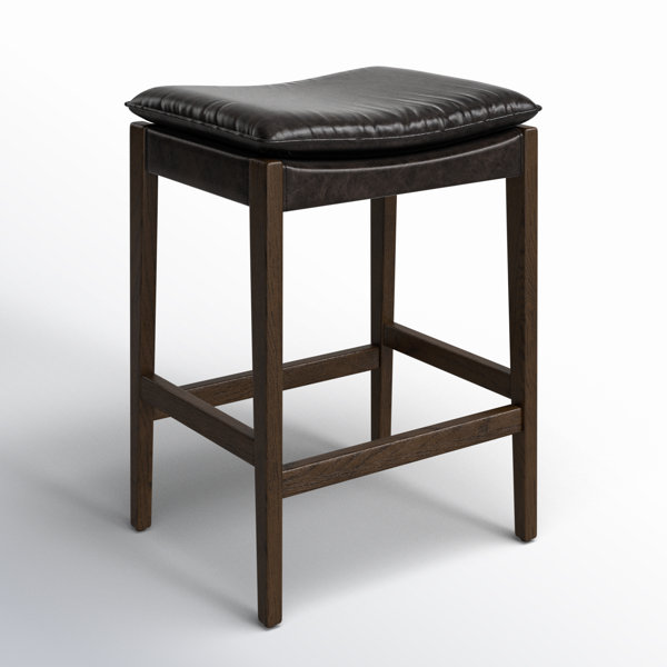 Birch Lane™ Caricia Leather Stool & Reviews | Birch Lane
