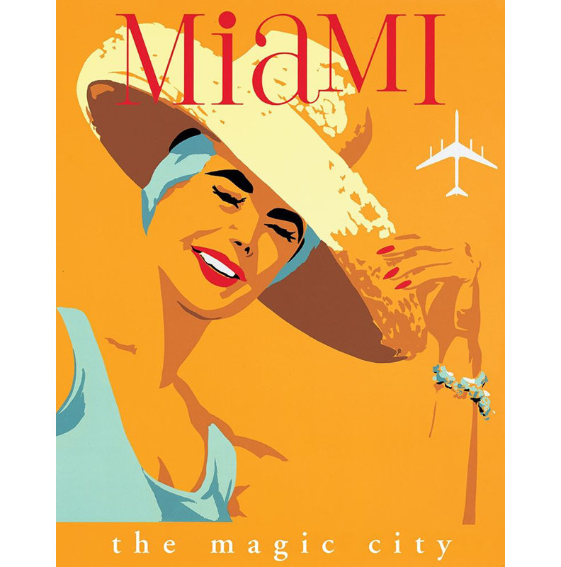Red Barrel Studio® Miami Magic City Poster Print By Unknown Unknown (18 ...