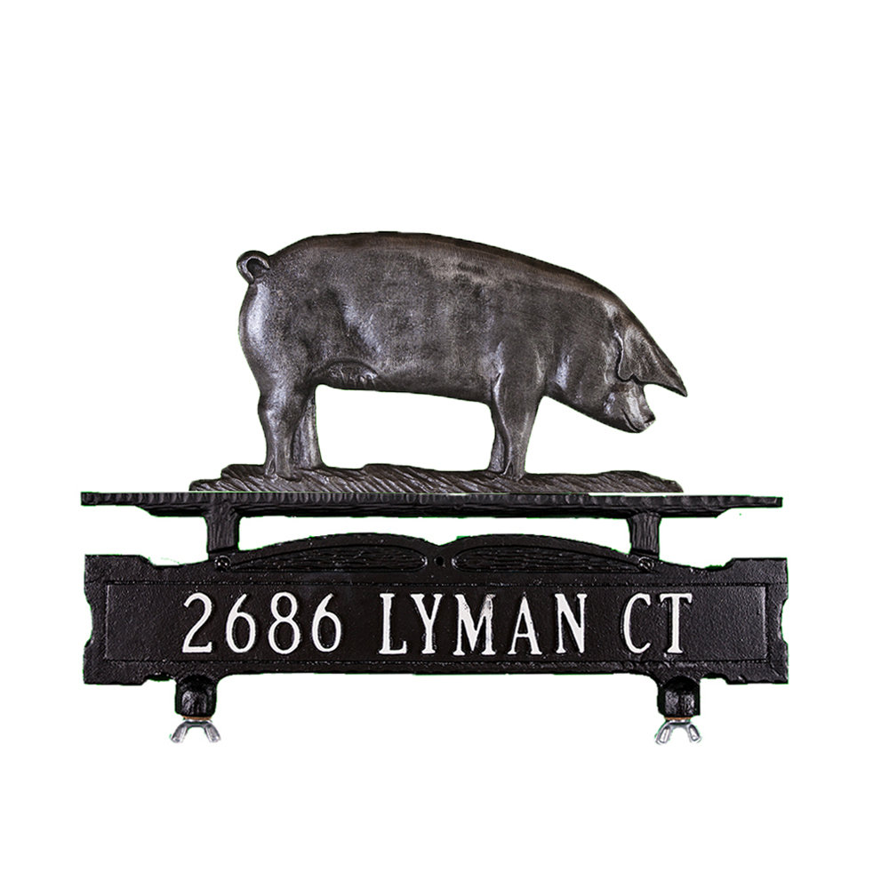 Montague Metal Products Inc. 1-Line Mailbox Sign | Wayfair