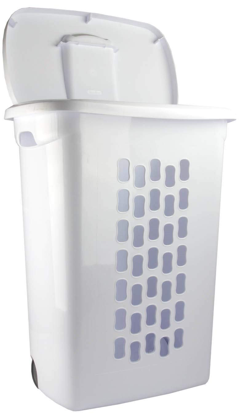Rebrilliant Ultra Wheeled Laundry Hamper with Lid & Handle | Wayfair