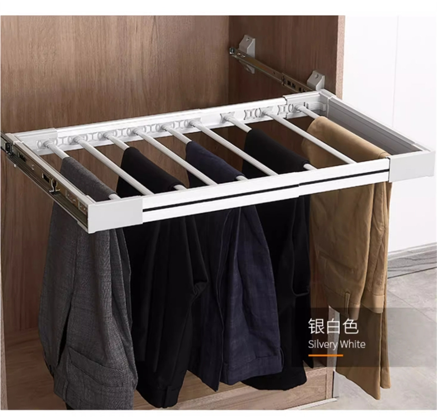 Thrones Designs Aluminum Alloy Extendable Trouser Rack For Wardrobes ...