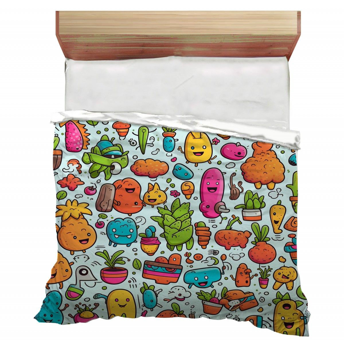 VisionDecor Animated Characters Bedding Cartoon Comforter Funny ...