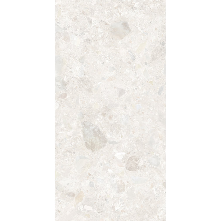 Atelier Tile 24"x48" Ceppo Terrazzo White Stone Look Porcelain Tile ...