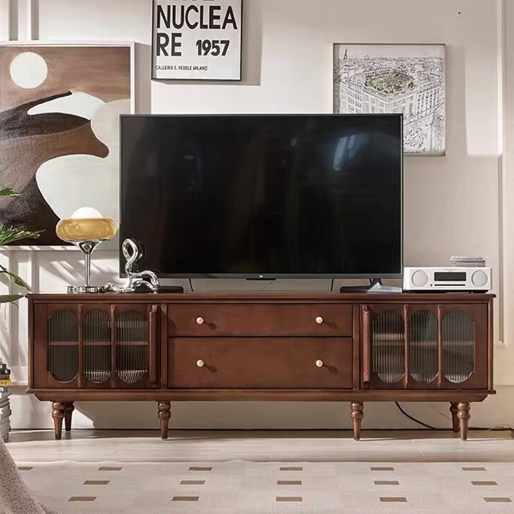 The Invincibles home Arch TV stand retro design | Wayfair