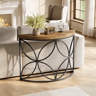 17 Stories Half - Moon Console Table, 43.3" Wood Entryway Table With ...