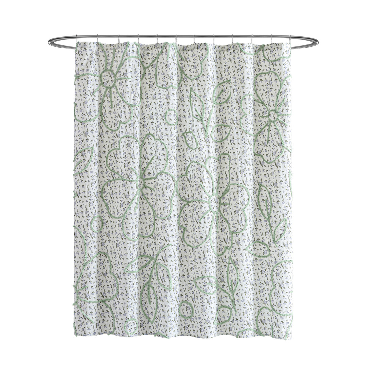 Peri Home Blueberry Chenille Shower Curtain 72 X 72 Blue | Wayfair