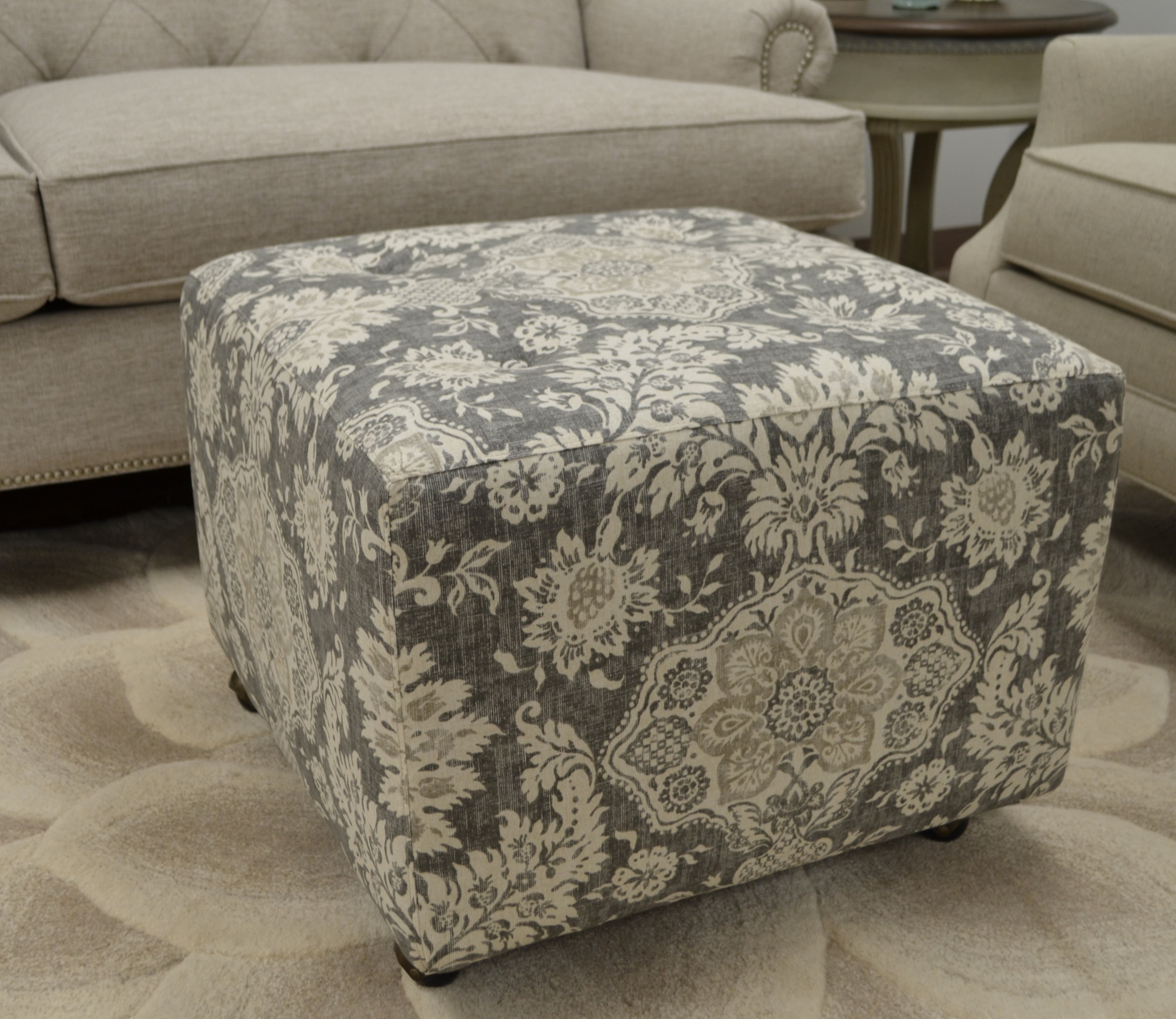 Bungalow Rose Tufted Cube Ottoman | Wayfair
