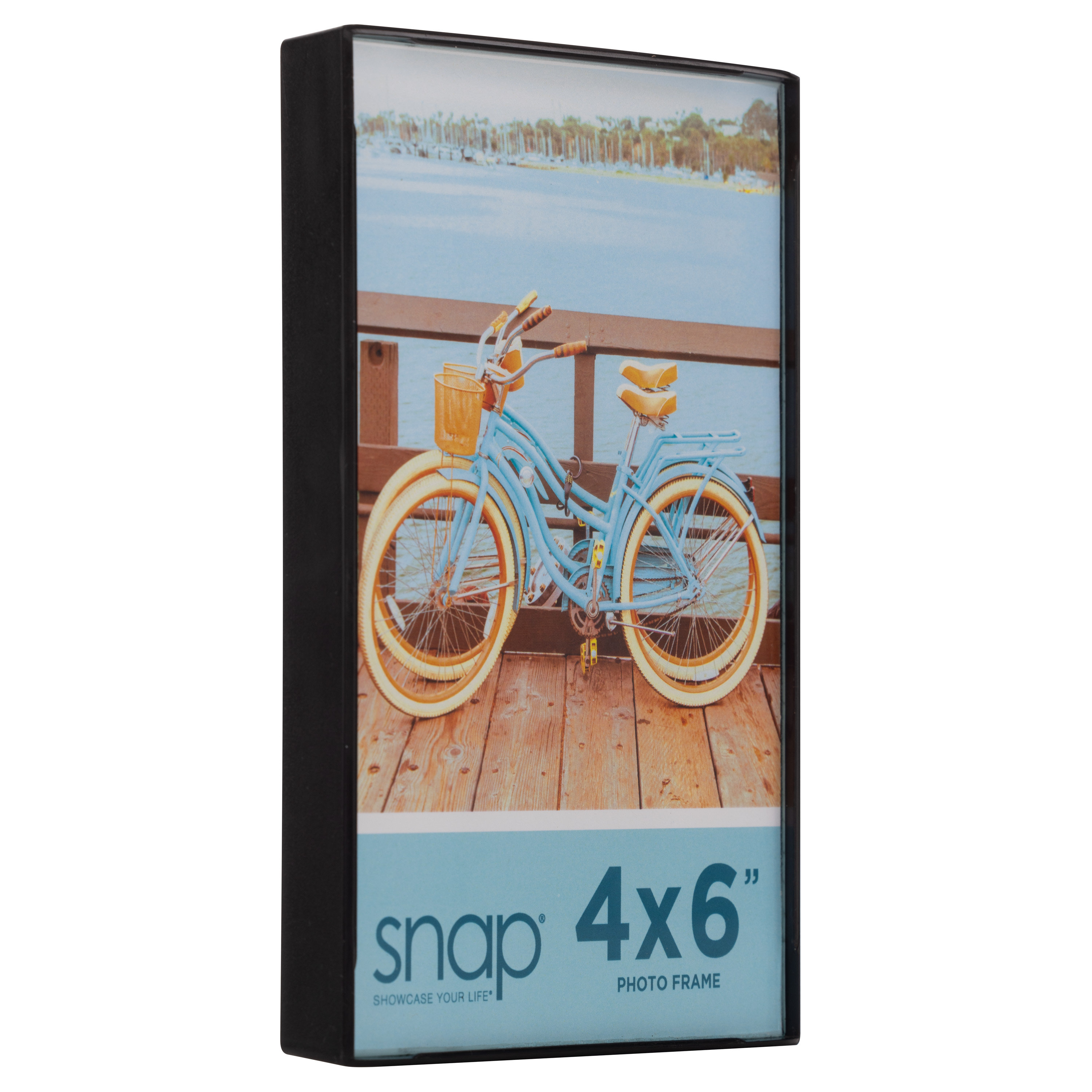 Snap Black Front Loading Narrow Wall Picture Frame - 12 Photo Frames ...