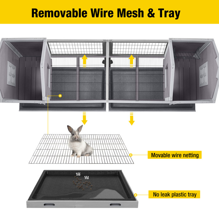 Tucker Murphy Pet™ Clotie Rabbit Portable Hutch with Ramp & Reviews ...