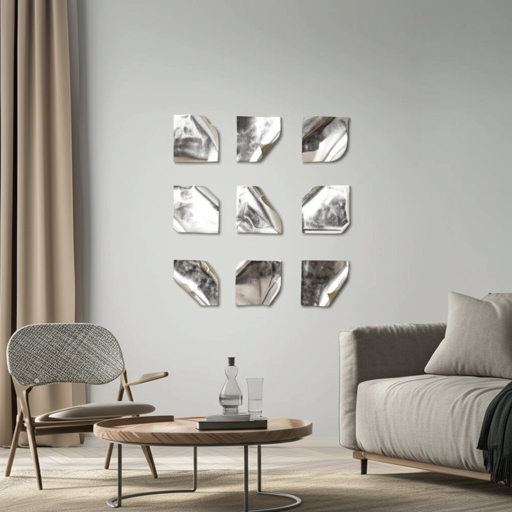 Wade Logan® 12" Curled Metal Wall Decor, Ivory | Wayfair