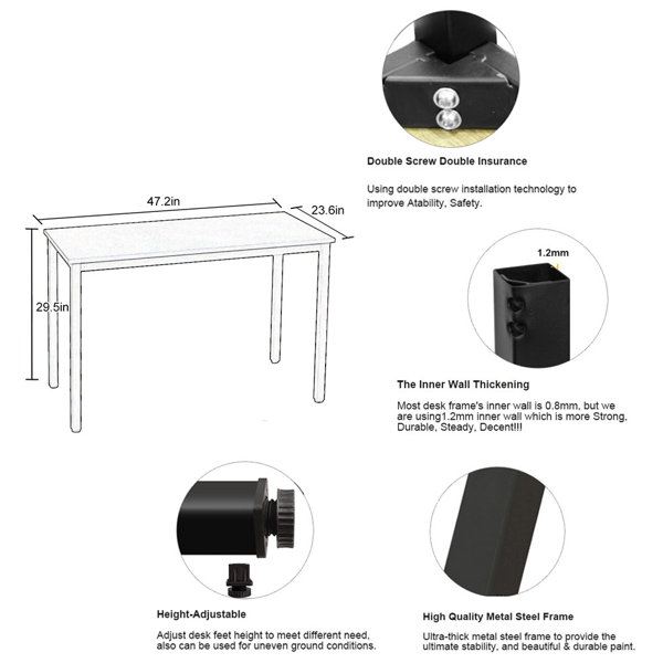 Latitude Run® Cherol Desk & Reviews | Wayfair