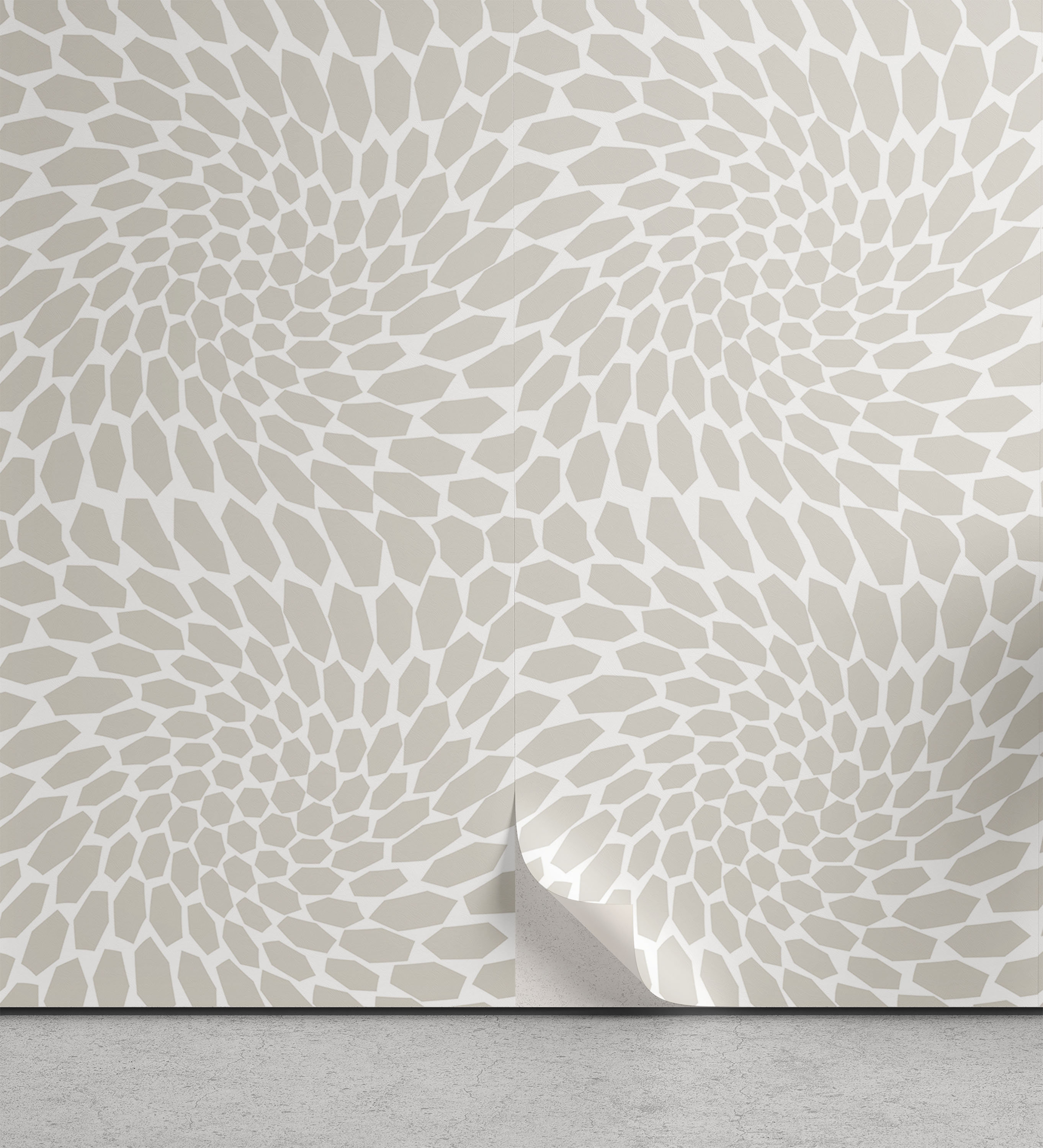 Wrought Studio™ Caylib Spiraling Waving Geometric Shapes In Soft ...
