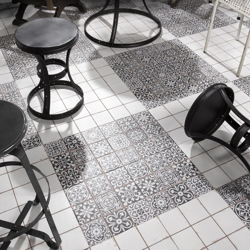 Merola Tile Faenza 13" x 13" Ceramic Patterned Wall & Floor Tile ...
