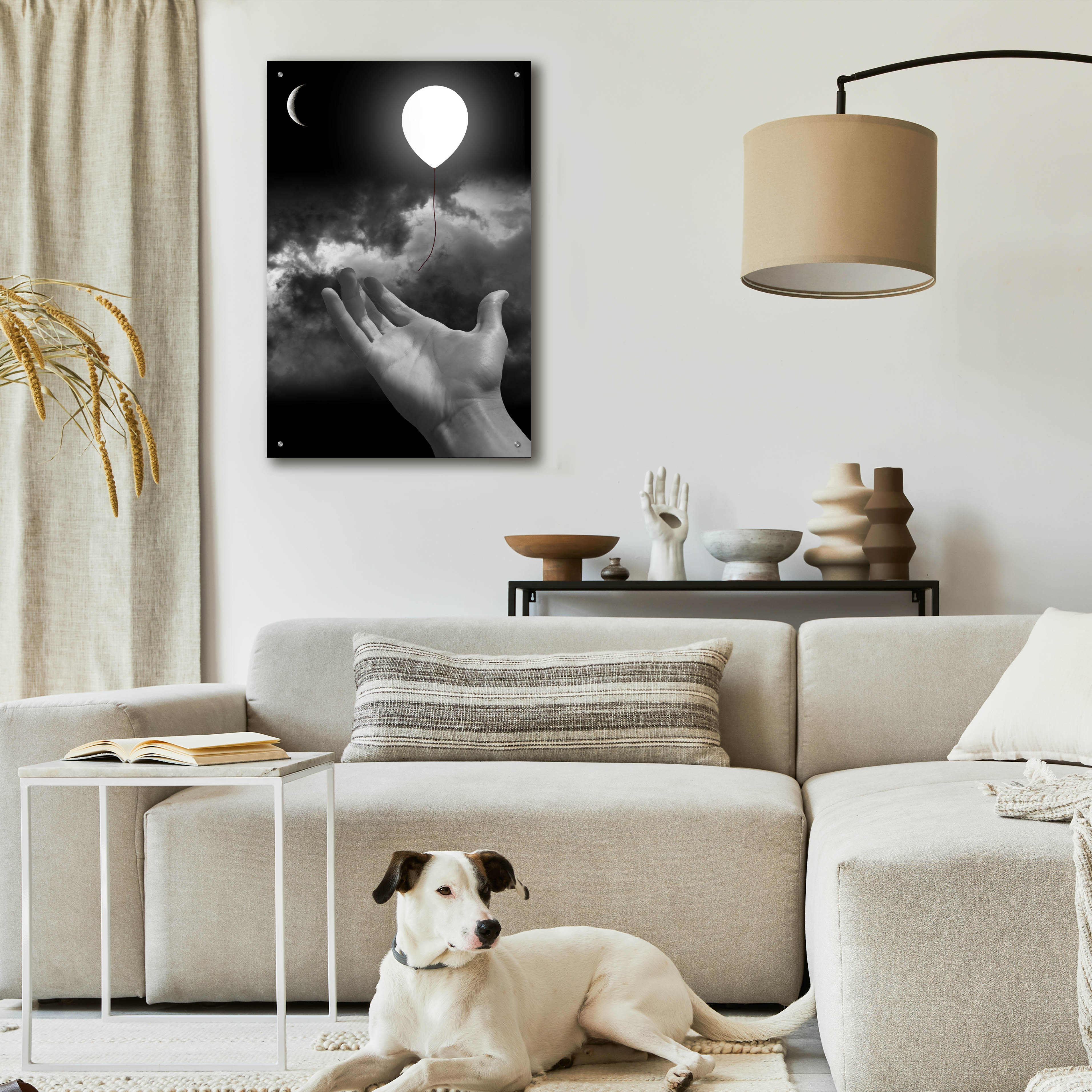 Ebern Designs Serenity' by Elo Marc, Acrylic Glass Wall Art | Wayfair