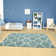THE RUGS Myshaggy Collection Rugs Trellis Design in Duck Egg Blue ...