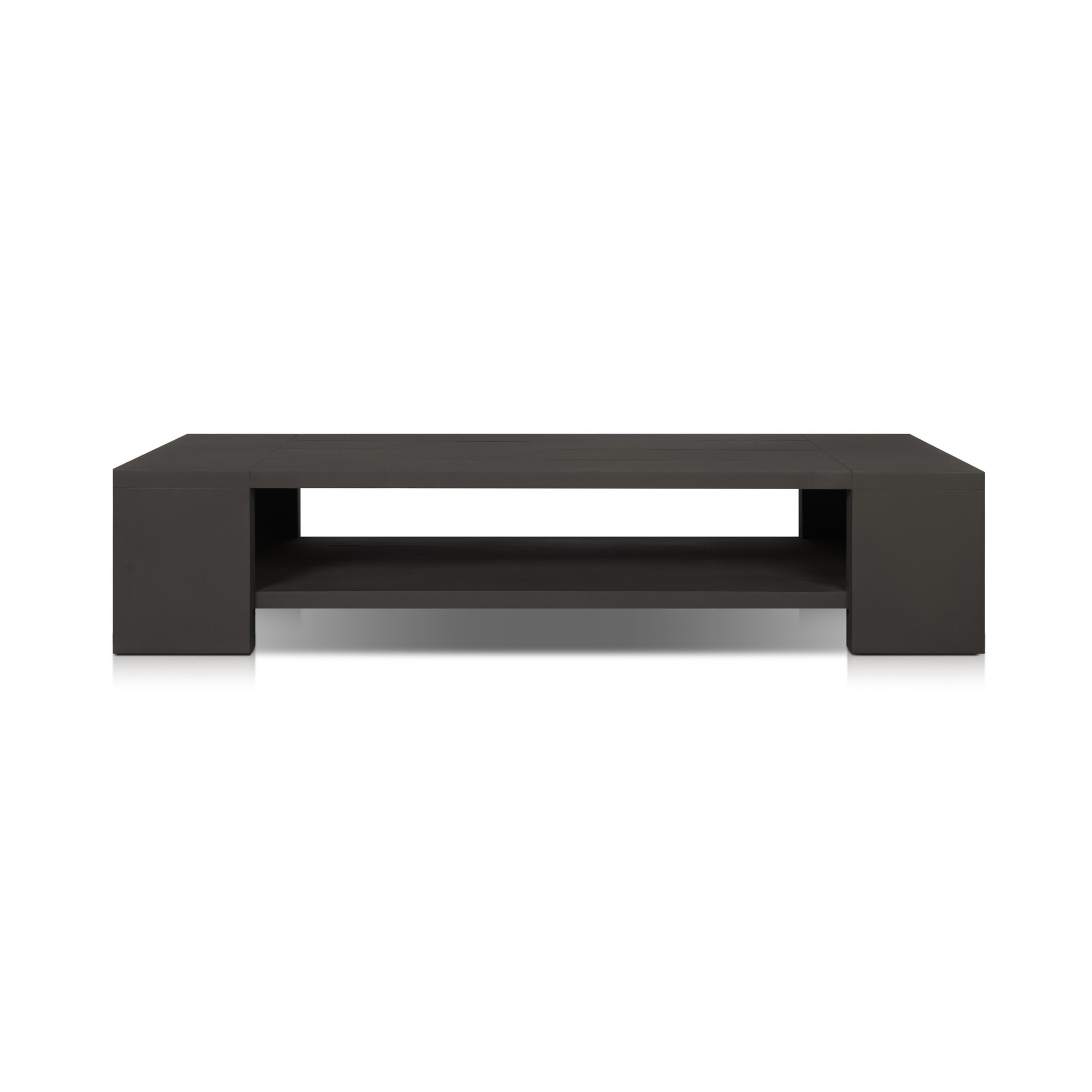 AllModern Boston Roca Outdoor Metal Coffee Table-Bronze | Wayfair