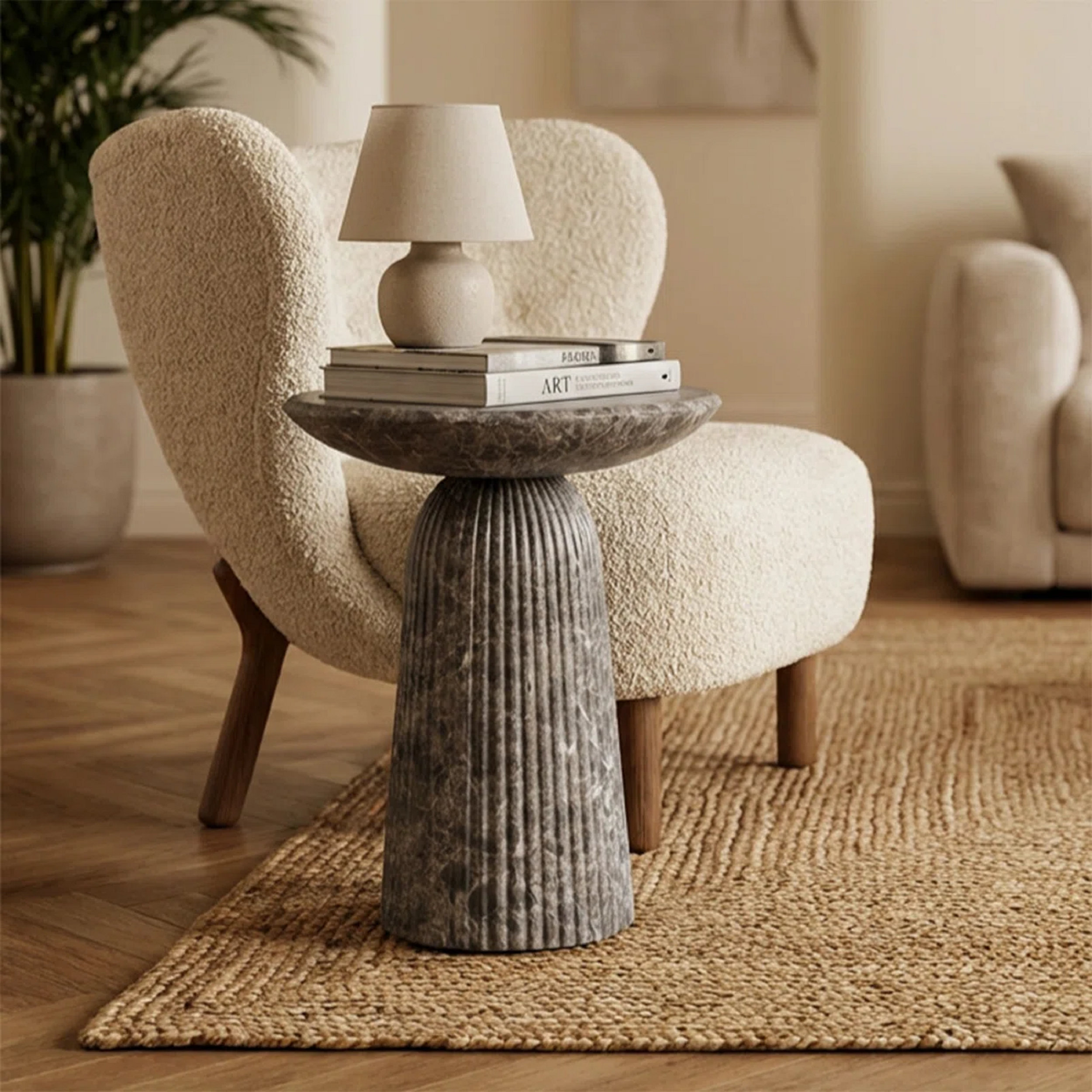Foundry Select Tithi Stylish Decorative End Table for Elegant Home ...