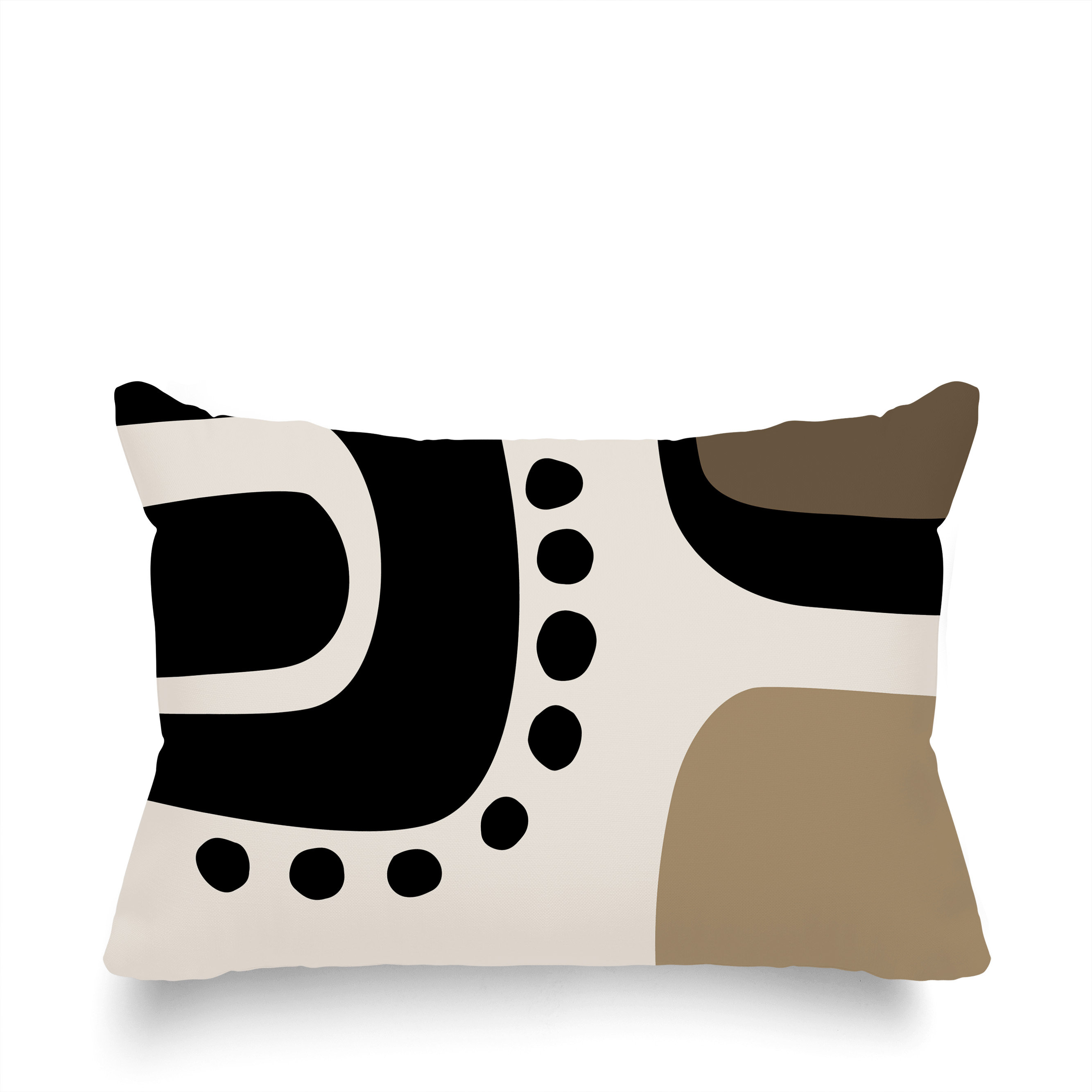 ULLI HOME Sofi Minimalist Reversible Indoor/Outdoor Lumbar Pillow | Wayfair