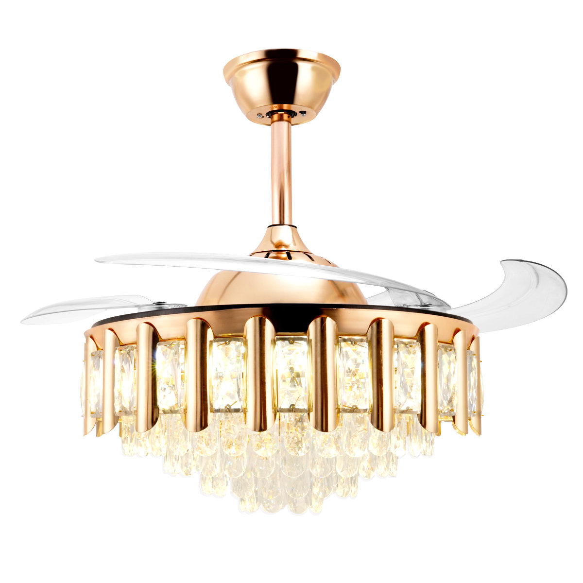 Urbanest 3 - Blade LED Retractable Blades Ceiling Fan with Light Kit ...