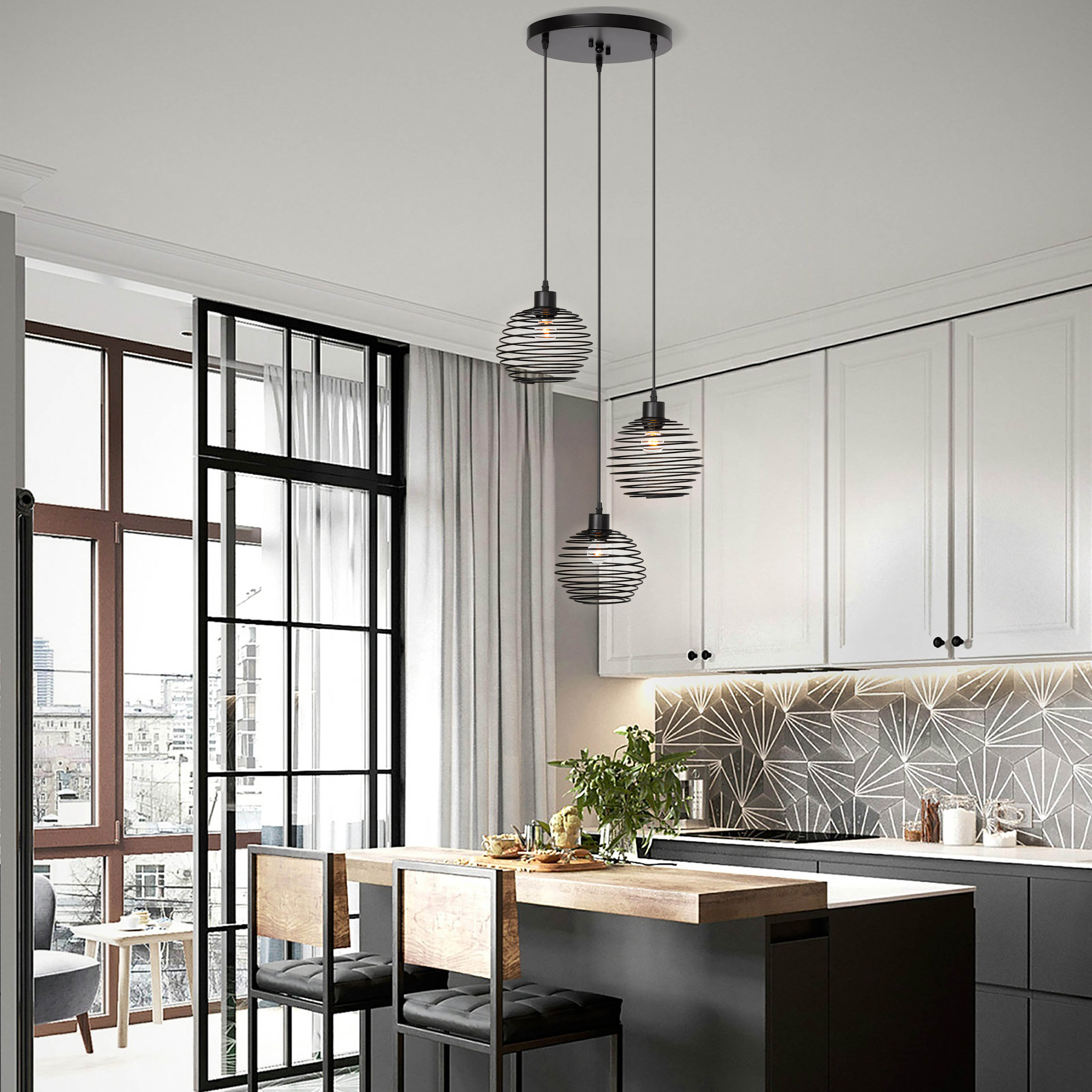 Latitude Run Alaycia 3 - Light Pendant | Wayfair.co.uk