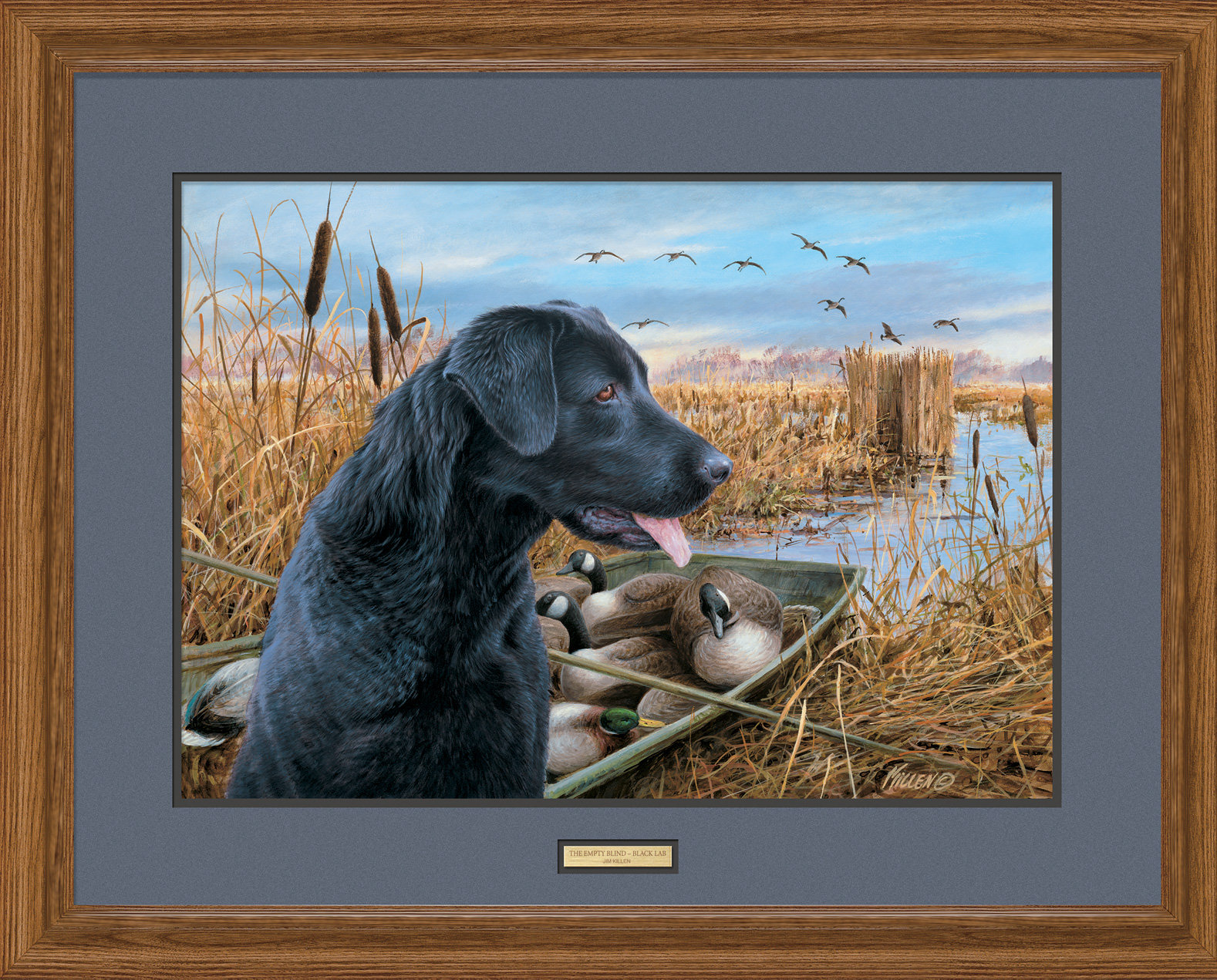 Wild Wings Empty Blind by Jim Killen Framed Painting Print | Wayfair