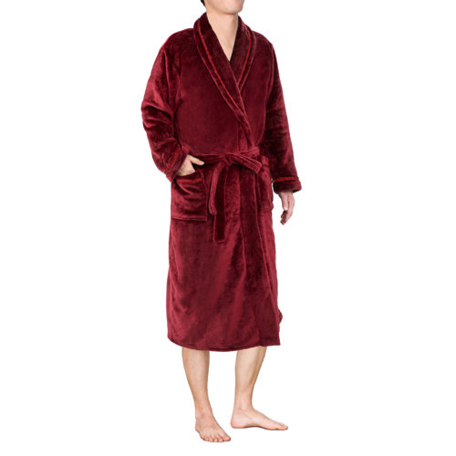 Everly Quinn Laskie Fleece Mid-Calf Bathrobe with Pockets & Reviews ...