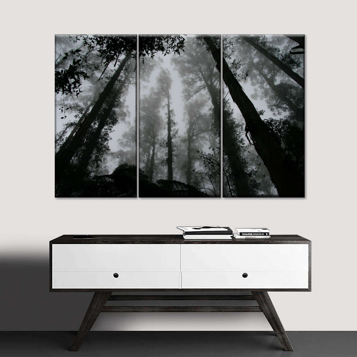Millwood Pines Eerie Forest Mist Wall Art Multi Piece Canvas Print On ...