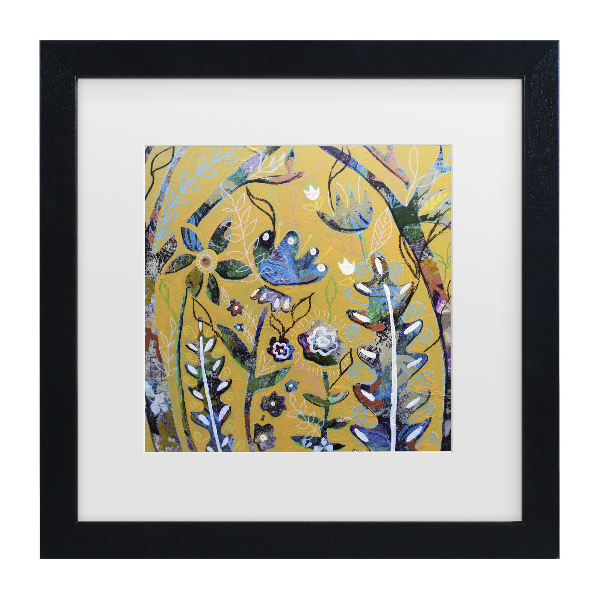 Ebern Designs Bolog Jeri Hauth Magical Forest Matted Framed Art | Wayfair
