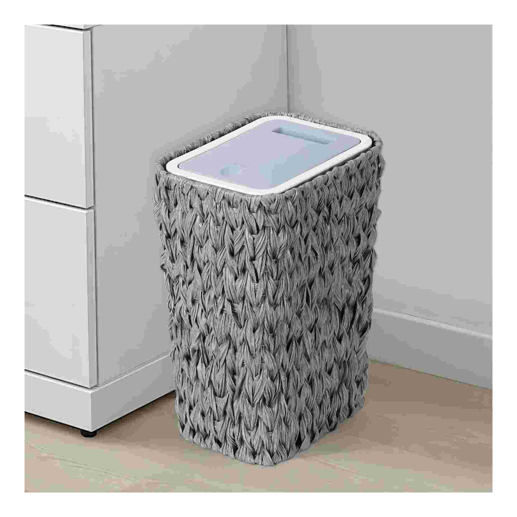 LIYU Bathroom Small Trash Can with Lid,2.6 Gallon Small Garbage Can ...