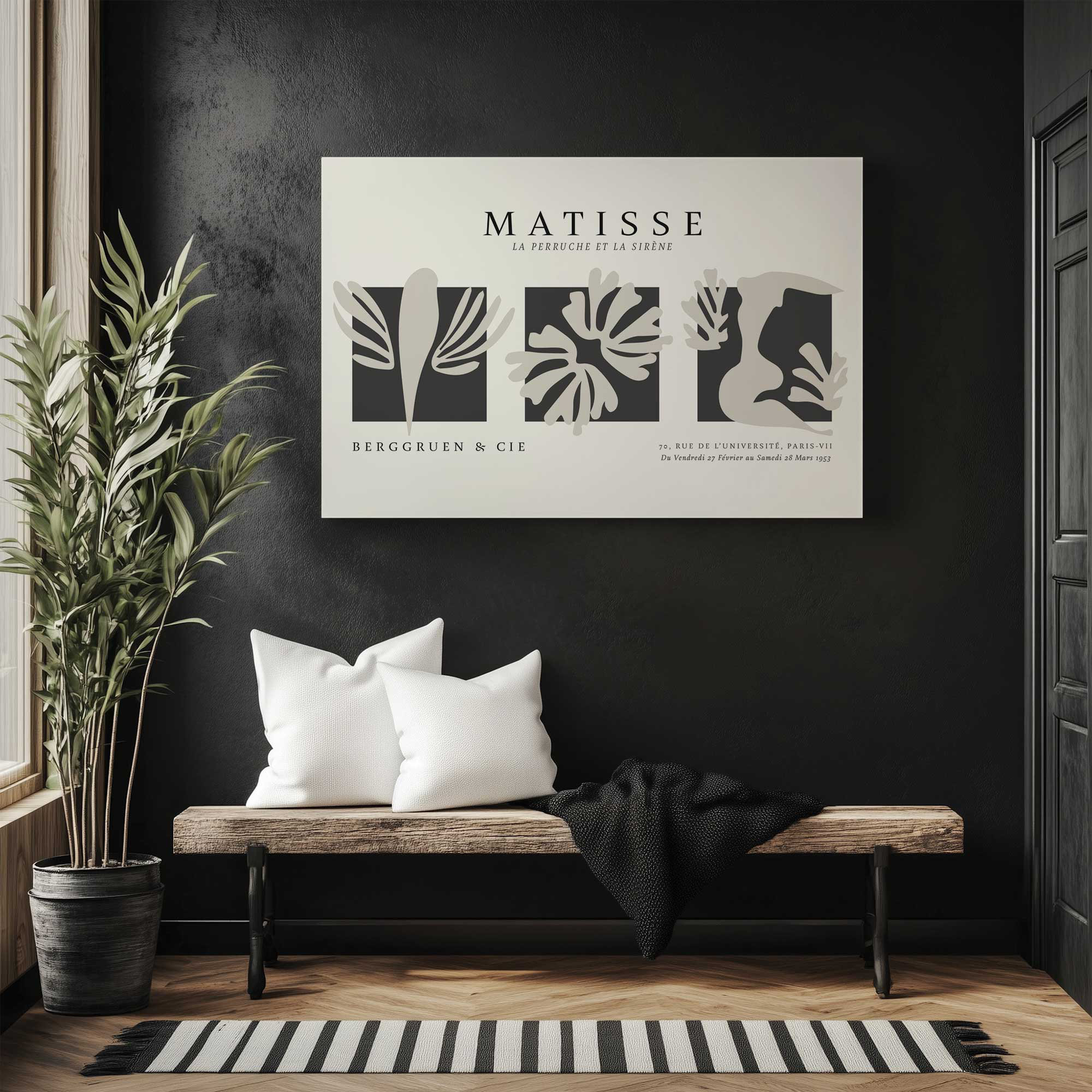 Vault W Artwork The Parakeet and the Mermaid Trio by Matisse Canvas ...