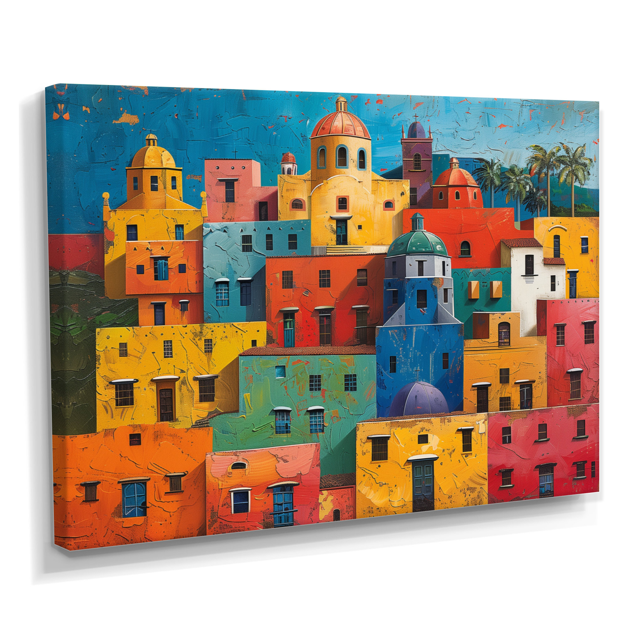 Lark Manor Colonial Cuban Houses In The City II - City Buildings Wall ...