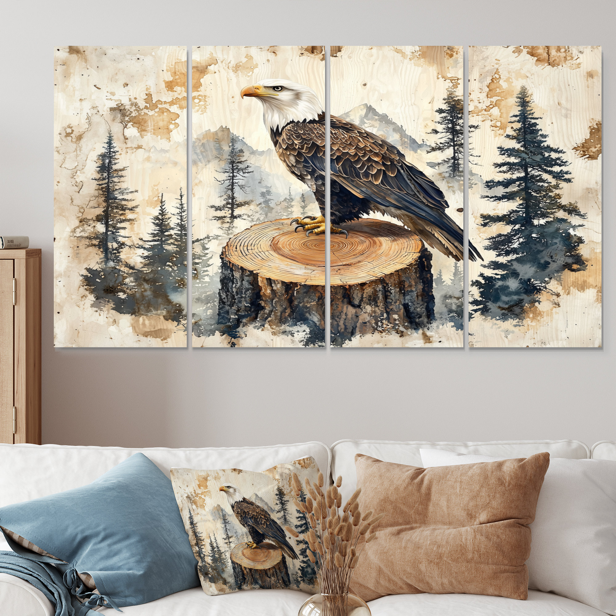 Union Rustic Large Eagle The Soaring Sentinel II - Eagle Animal Wall ...