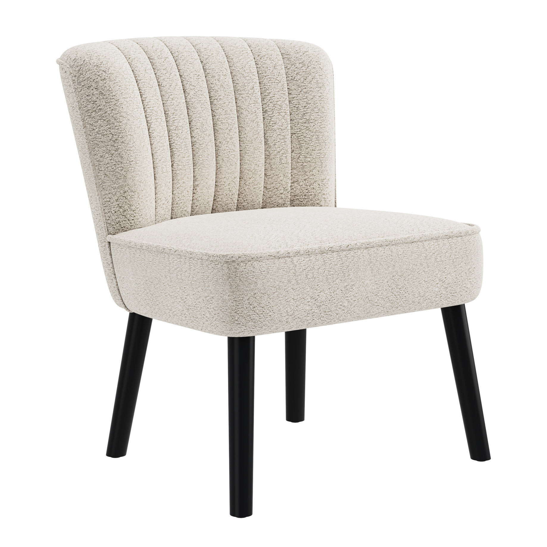 Red Barrel Studio® Chair In Bright White - Elegant For Small Areas With ...