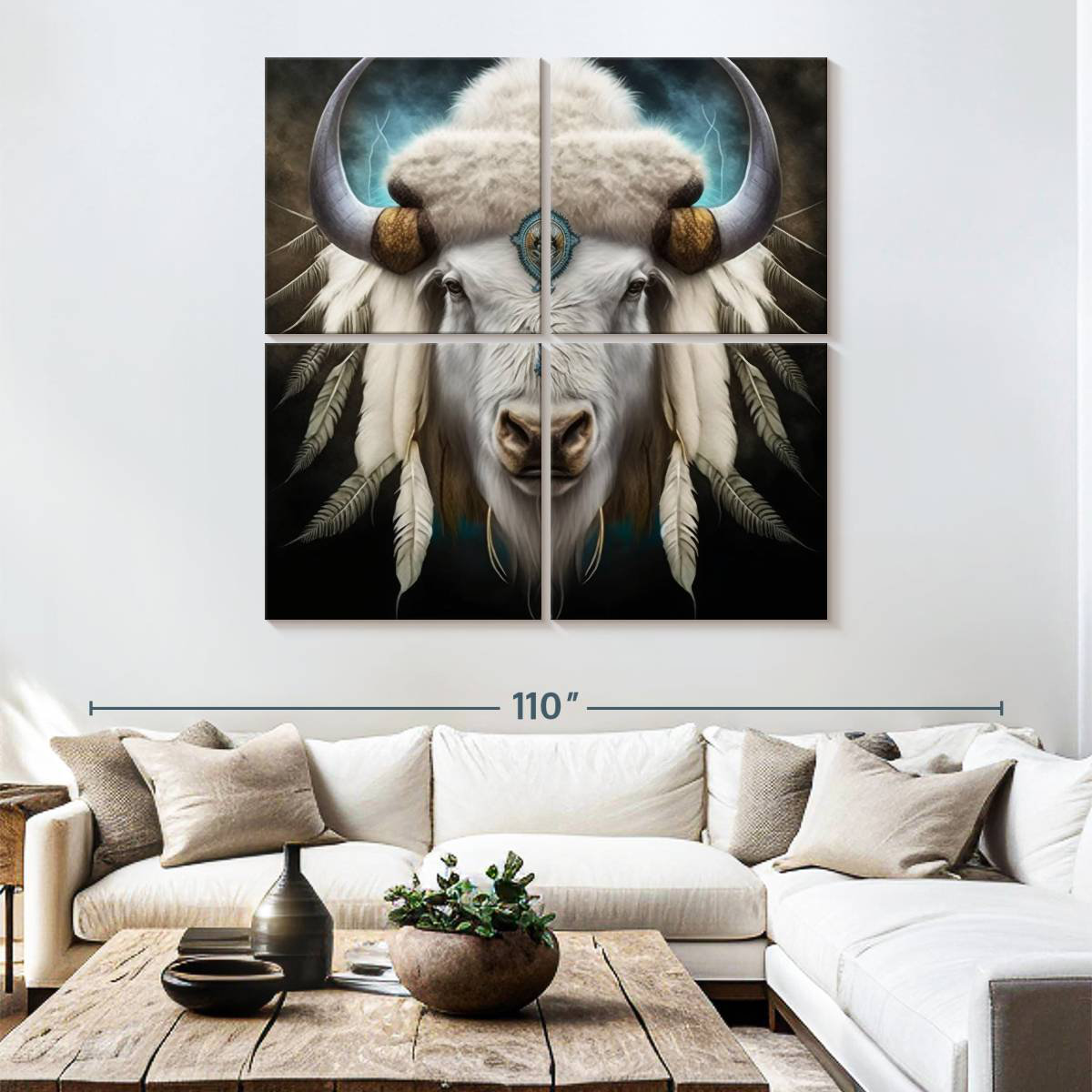 Ebern Designs Buffle blanc sacré Brampt - Wayfair Canada