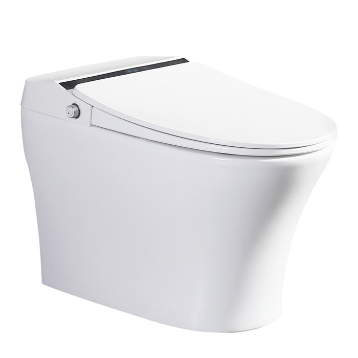 Vanity Art Elongated Smart Toilet Bidet with Auto Flush, Heated Seat ...