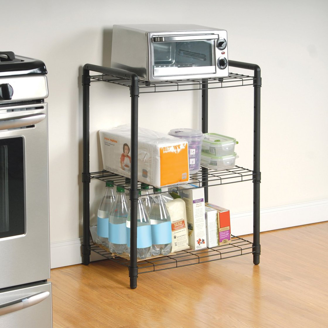 Delta Design delta Metal Adjustable 3-Tier Wire Shelving Rack & Reviews ...