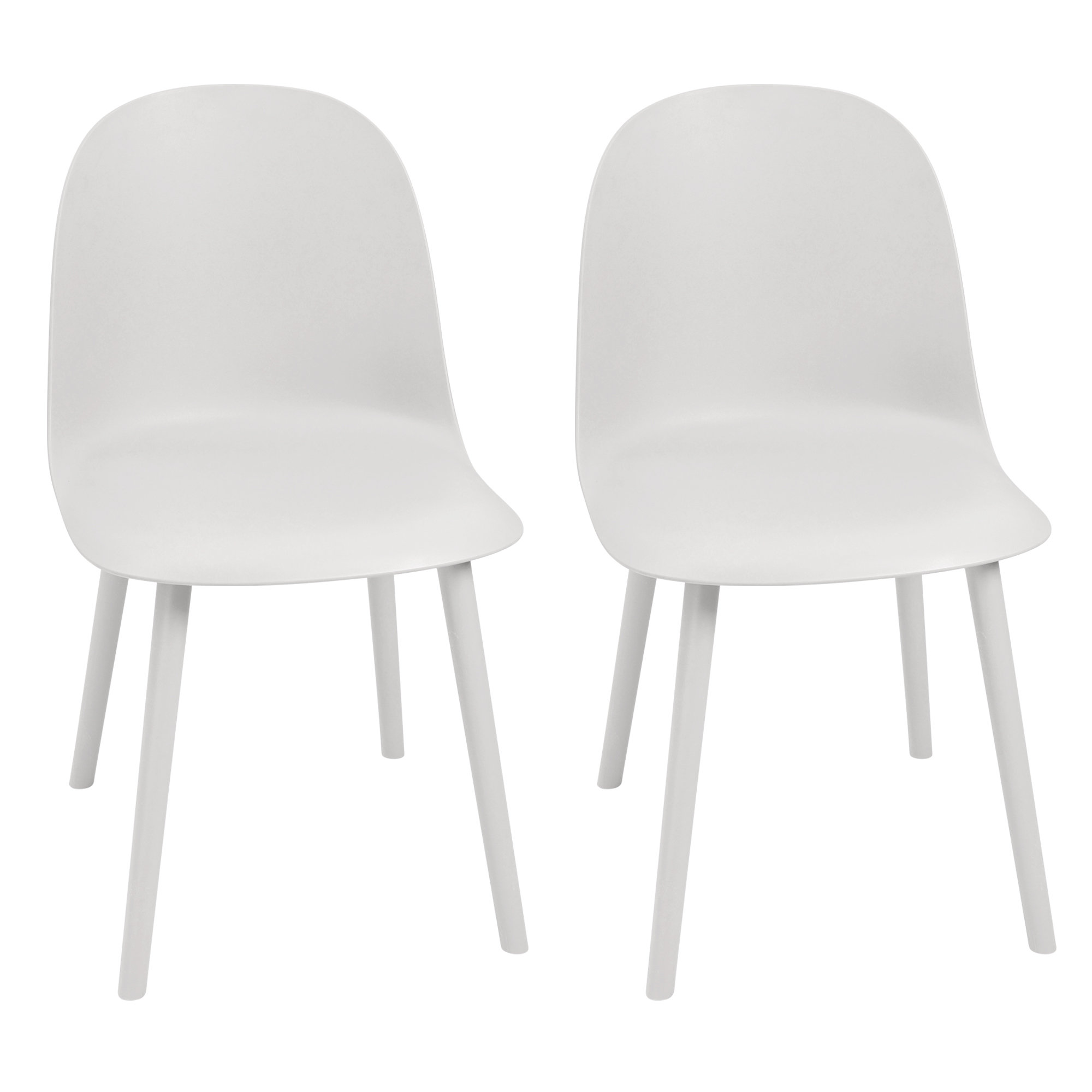 SIMPOL HOME Modern Full PP Dining Chair, Mid Century Kitchen Chairs For ...