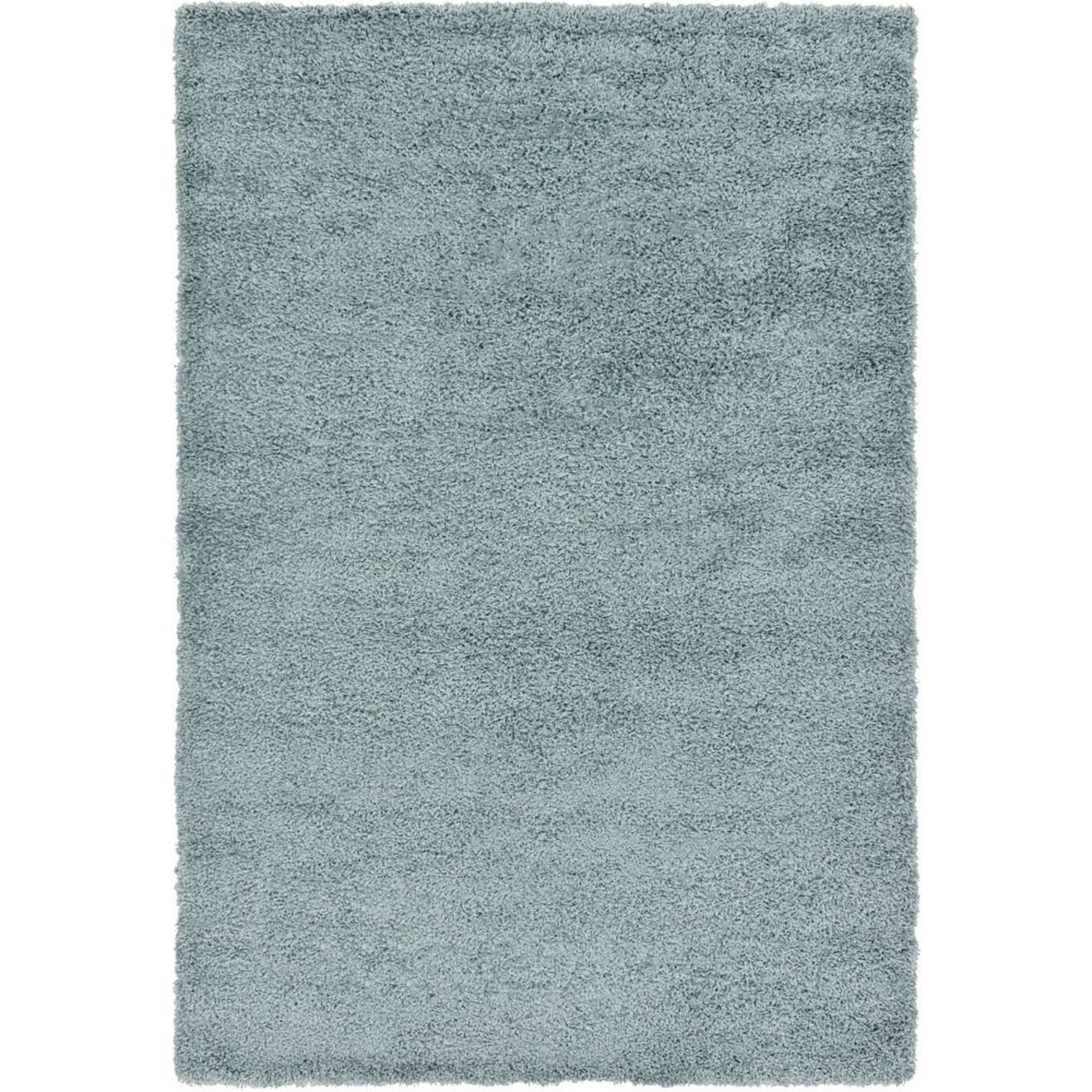 Hashtag Home Clayhatchee Solid Colour Machine Woven Duck Egg Blue Area ...