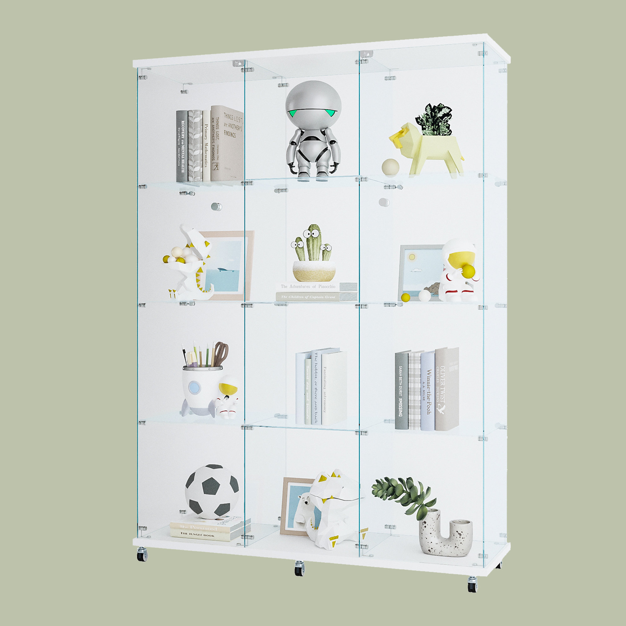 Best Robe Ever Large Glass Display Cabinet For Collectibles, Floor ...